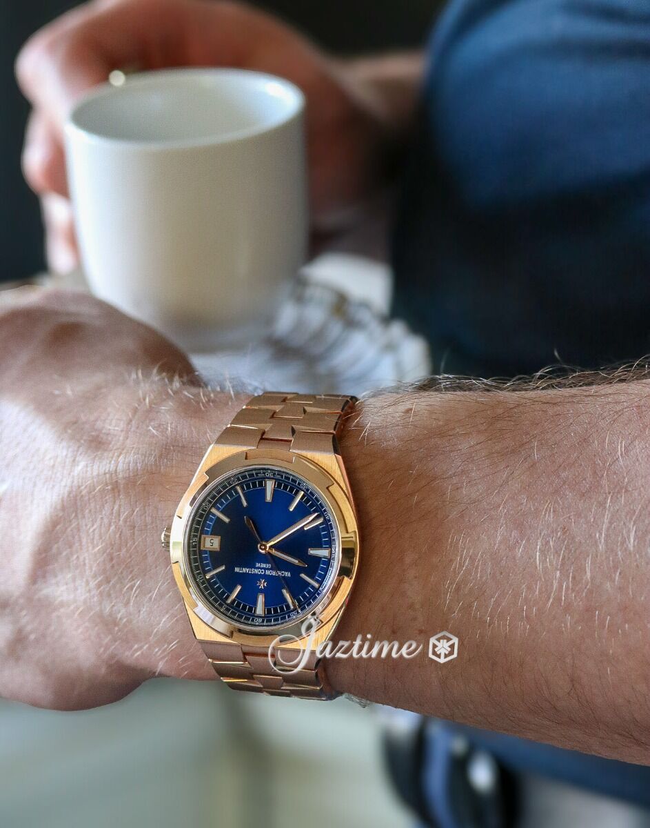 Vacheron Constantin Overseas Self-Winding Rose Gold Blue Dial - Full ...