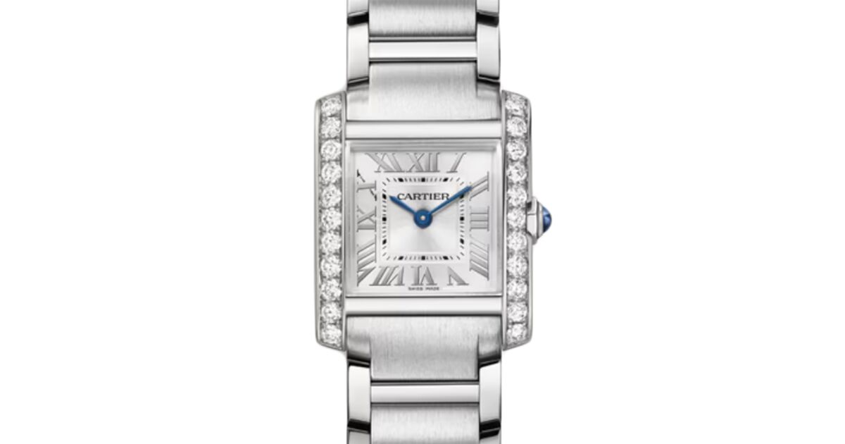 Cartier Tank Americaine Small Quartz Steel/Diamonds Silver Dial W4TA0029