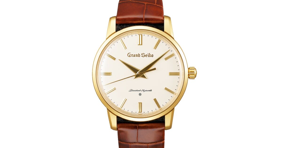 Grand Seiko Elegance 1960 Re-Creations Yellow Gold White Dial SBGW258 ...