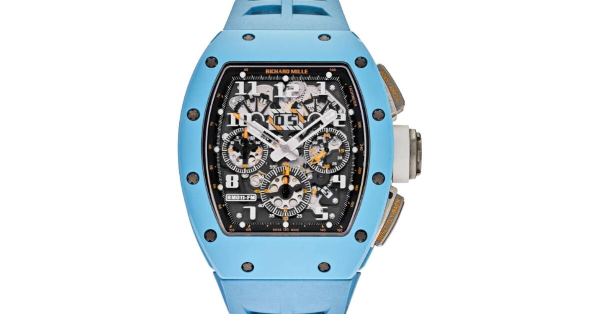 Richard Mille Automatic Flyback Chronograph Felipe Massa Baby Blue ...
