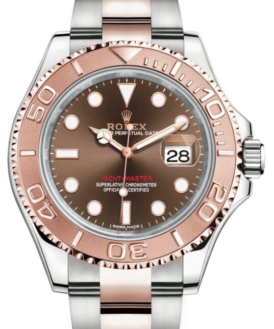 Rolex Yacht Master 40 116621 Chocolate Rose Gold Stainless Steel Oyster BRAND NEW