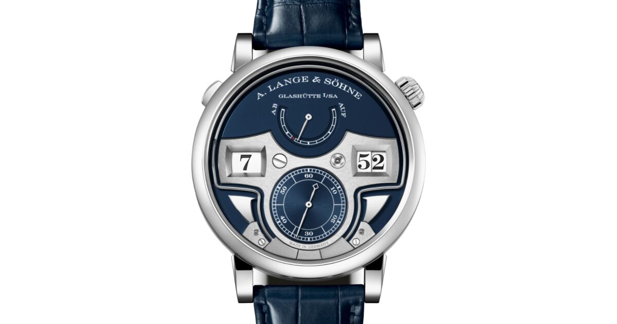 A Lange Sohne Zeitwerk Minute Repeater White Gold 44.2mm Blue Dial 147 ...