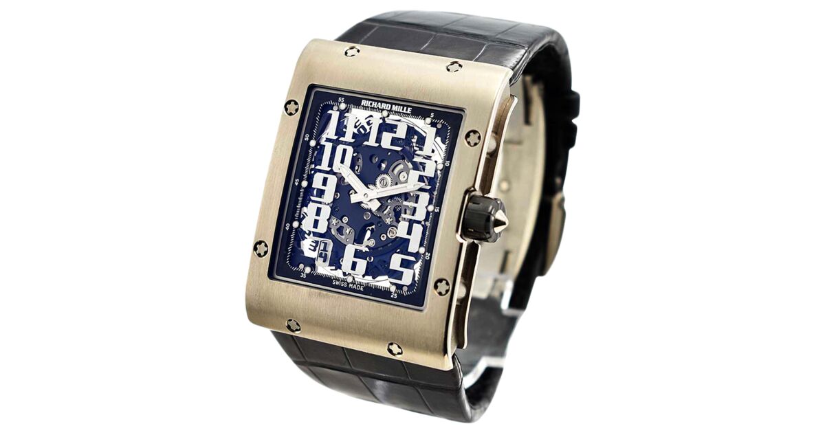 Richard Mille Automatic Winding Extra Flat White Gold RM 016